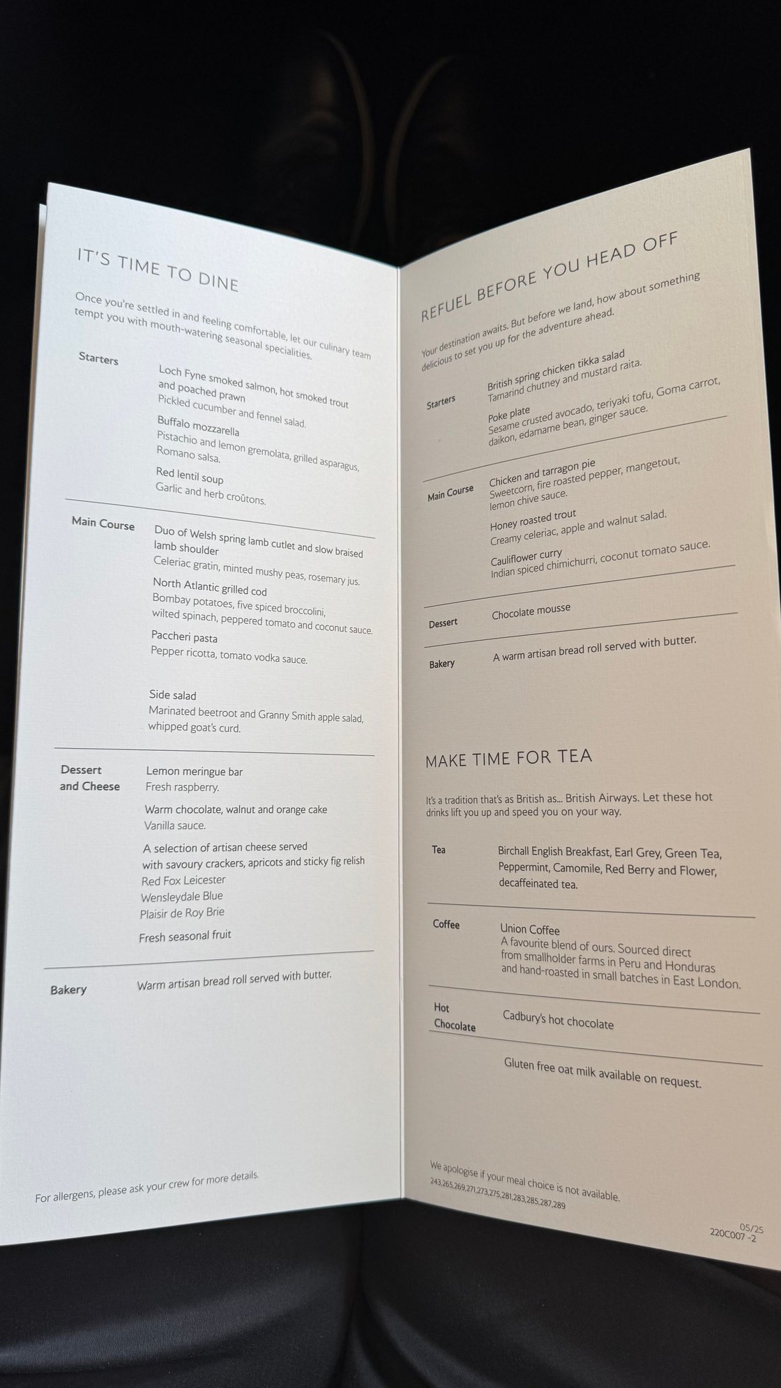 Long haul in-flight catering 2025 | Club World - Page 28 - FlyerTalk Forums