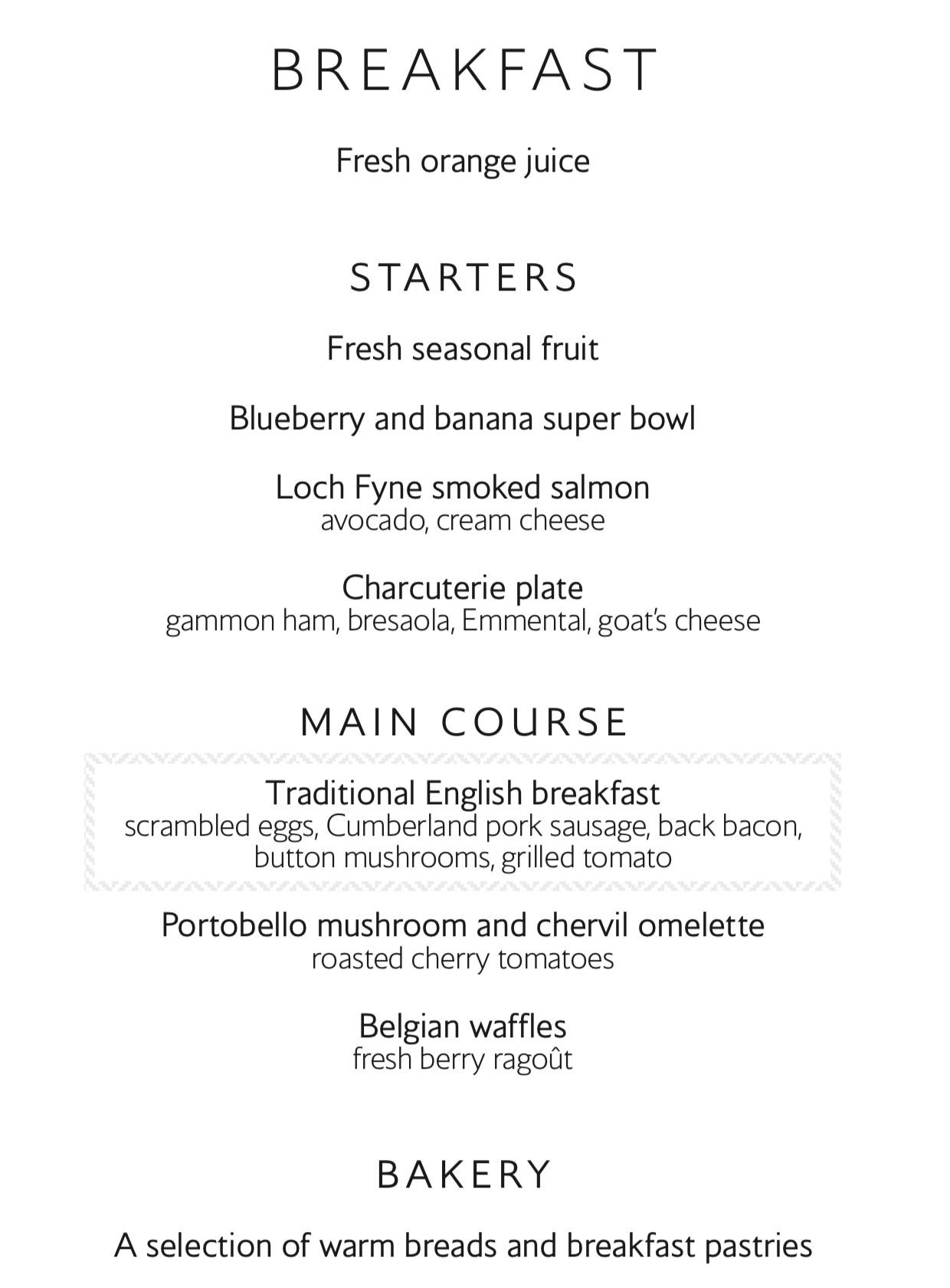 Club World dining - restoration of full menu - 28 October 2022 - Page ...