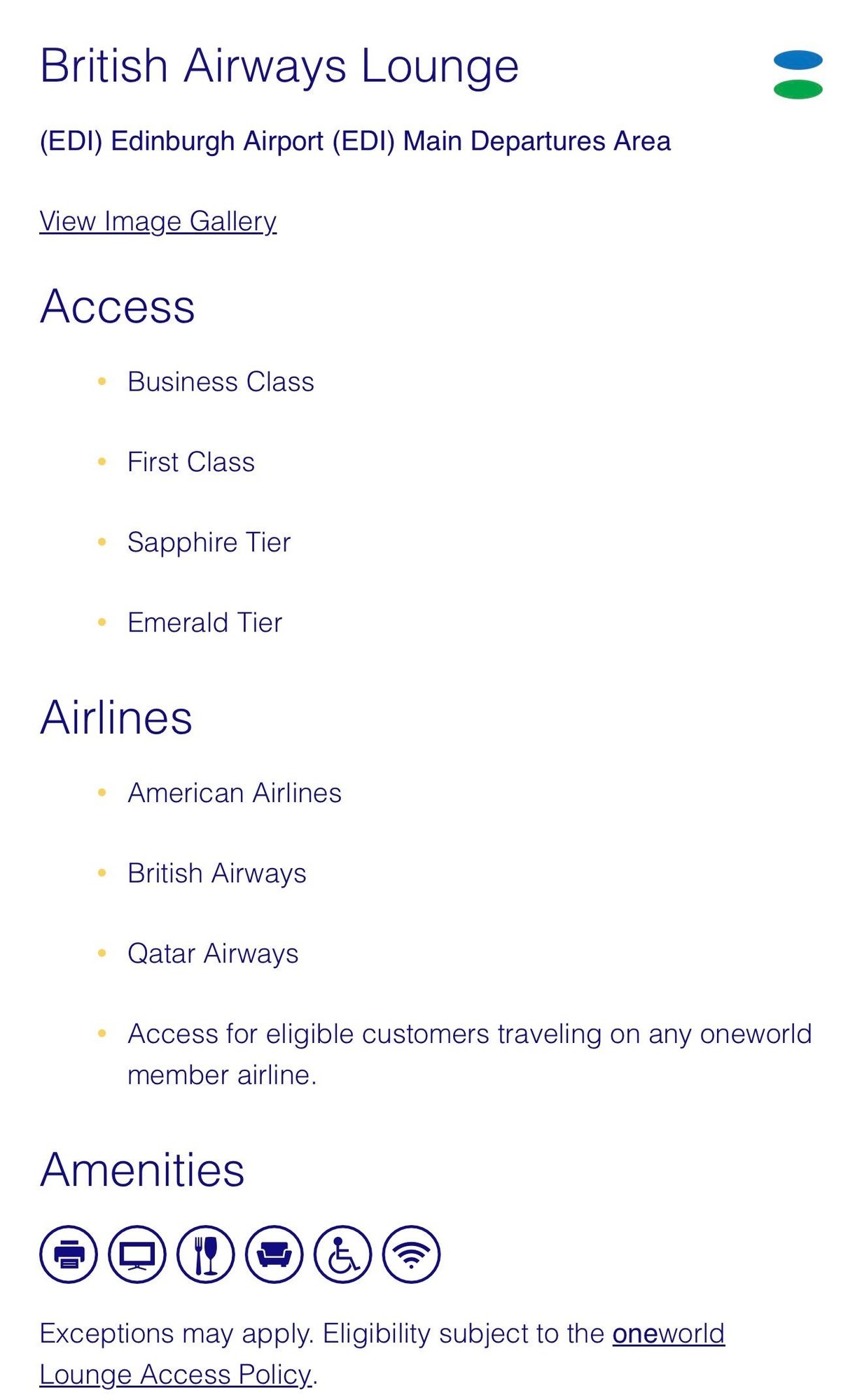 OW Sapphire traveling on QR, but refused access at EDI BA lounge ...
