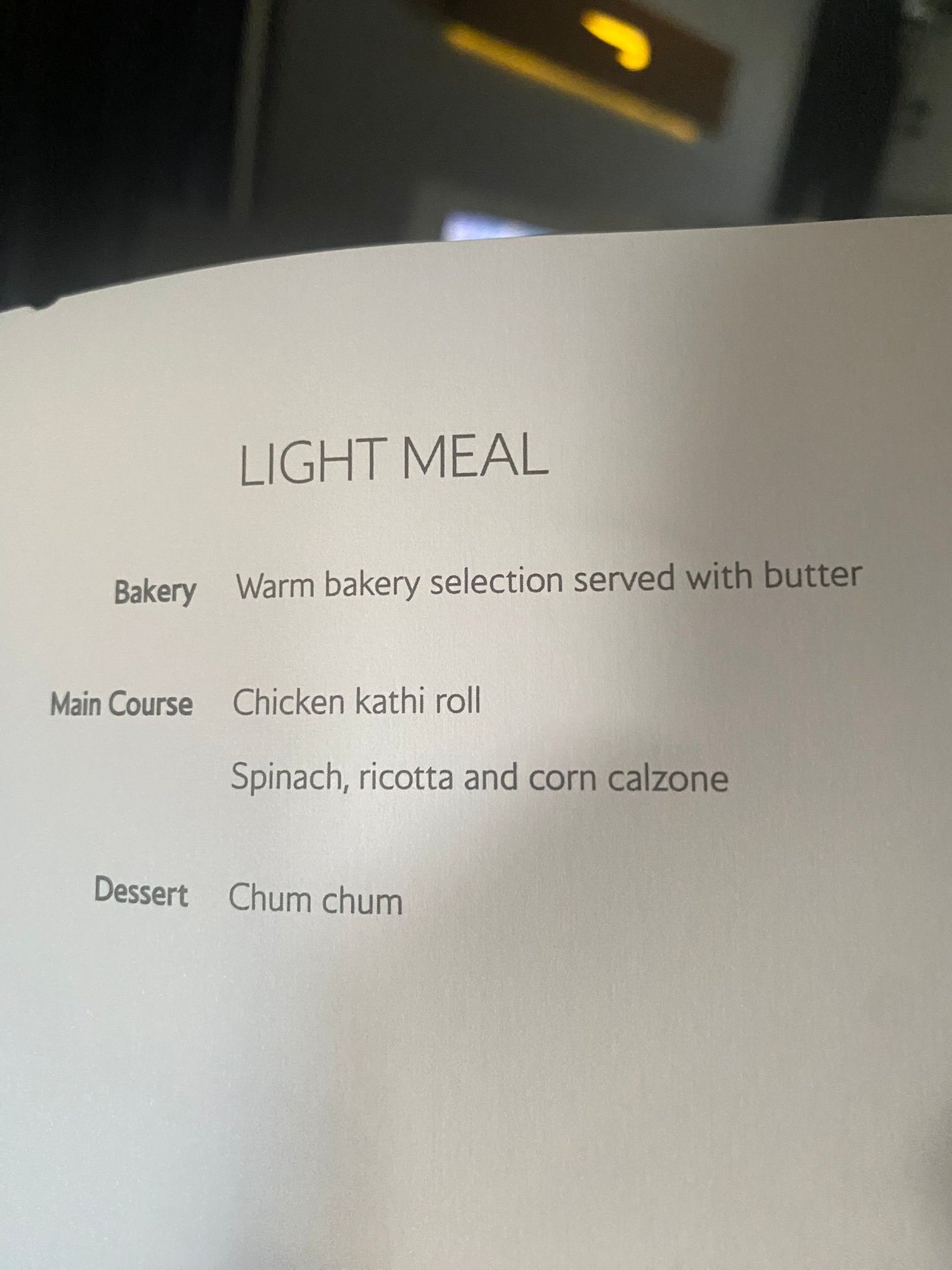 Club World dining - restoration of full menu - 28 October 2022 - Page ...