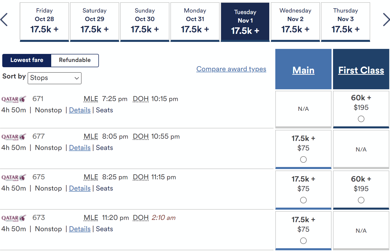 QR heavily shrinked business award availability to non-IAG partners outside 60 days? - FlyerTalk ...