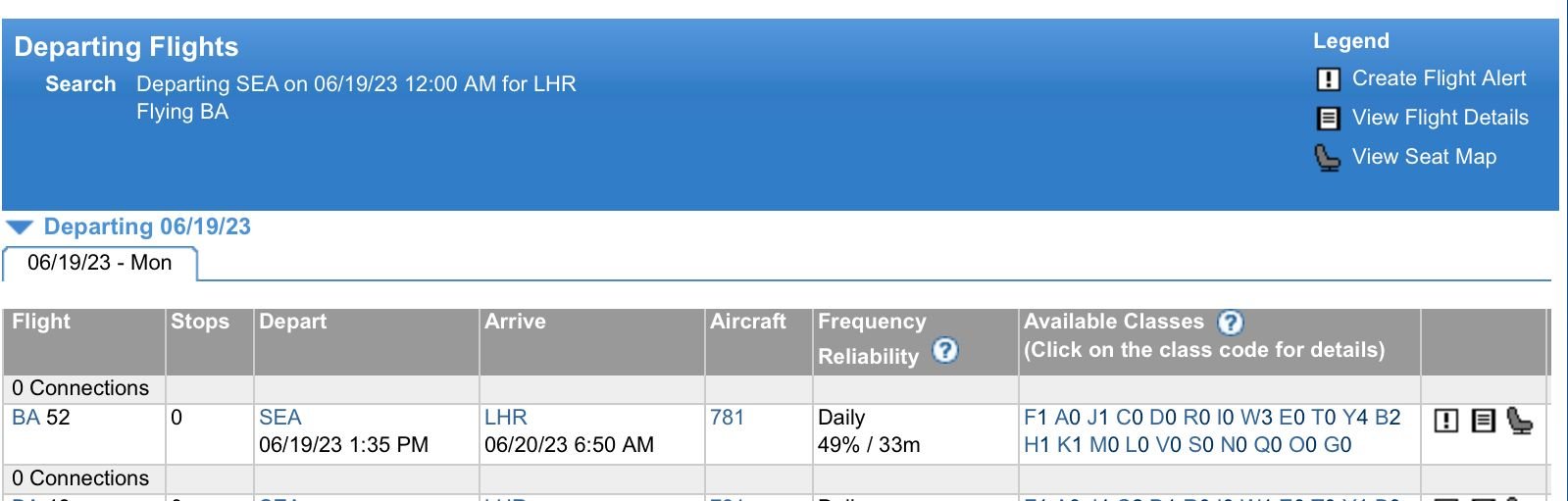 Help to check BA seat availability and BA flight loads - Page 108 ...