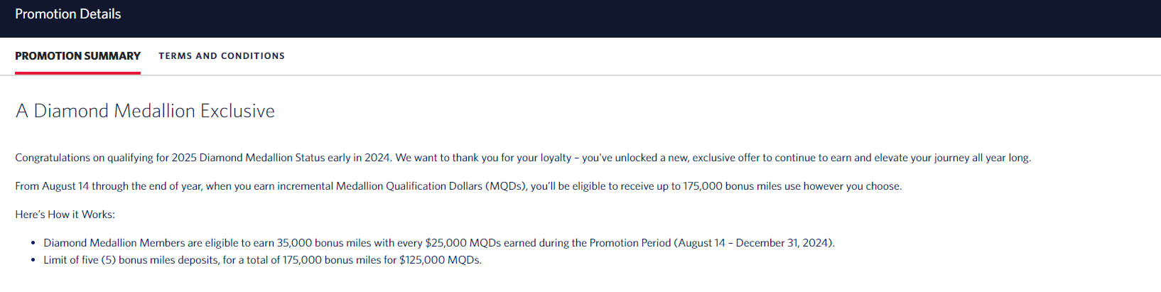 Diamond Promotion - FlyerTalk Forums