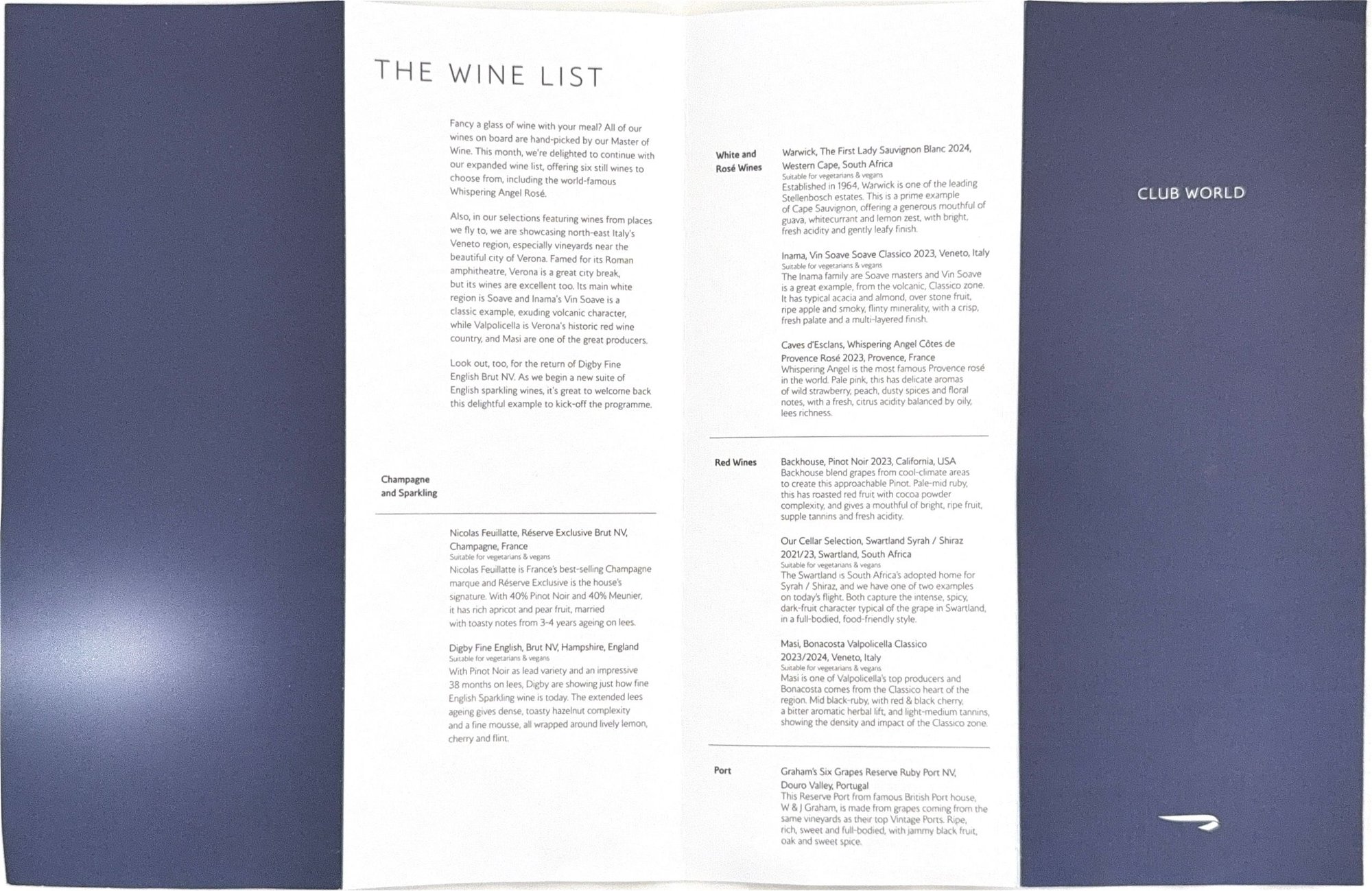 Long haul in-flight catering 2025 | Club World - Page 28 - FlyerTalk Forums