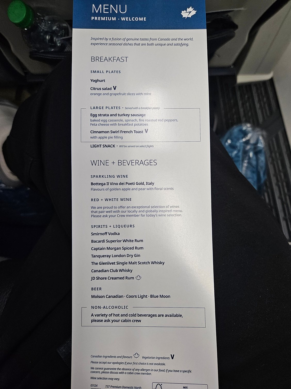 Meals on Westjet flights in J, W, and Y cabins - Page 23 - FlyerTalk Forums