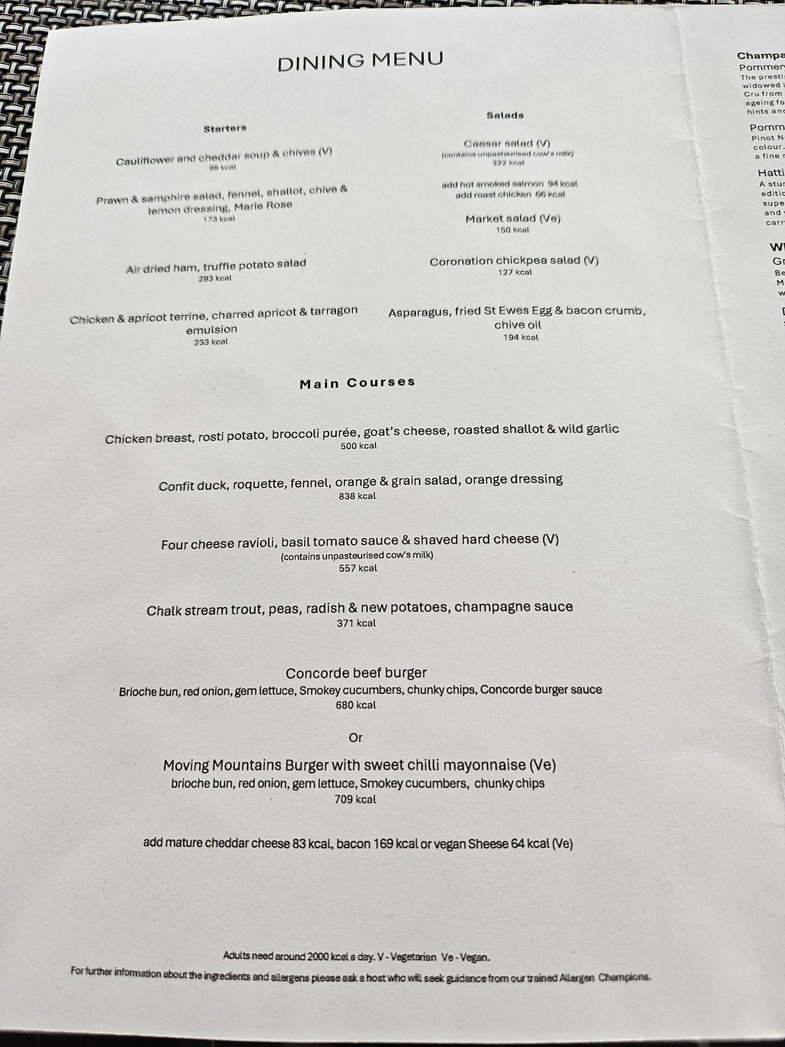 LHR Concorde Room (CCR) : menus 2025 - Page 17 - FlyerTalk Forums