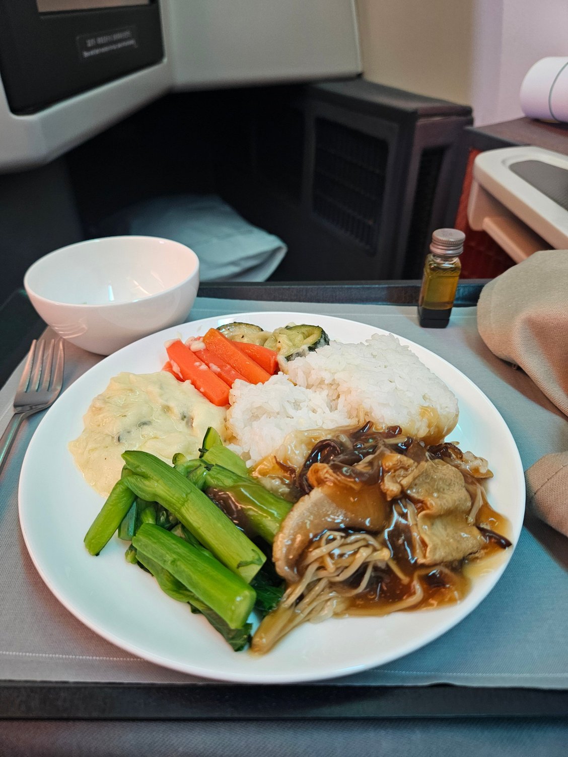 Compensation for giving away my pre order veg meal to someone else ...