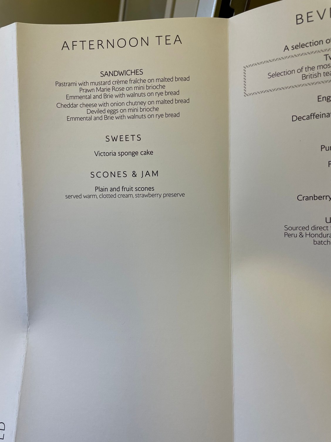 Club World dining - restoration of full menu - 28 October 2022 - Page ...