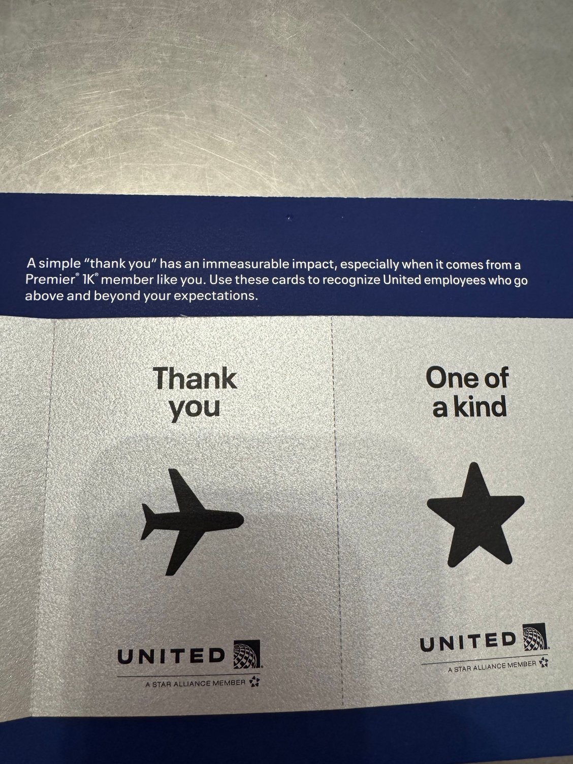 1K "Going the Extra Mile" cards / GS "Celebrating Your Service" card ...