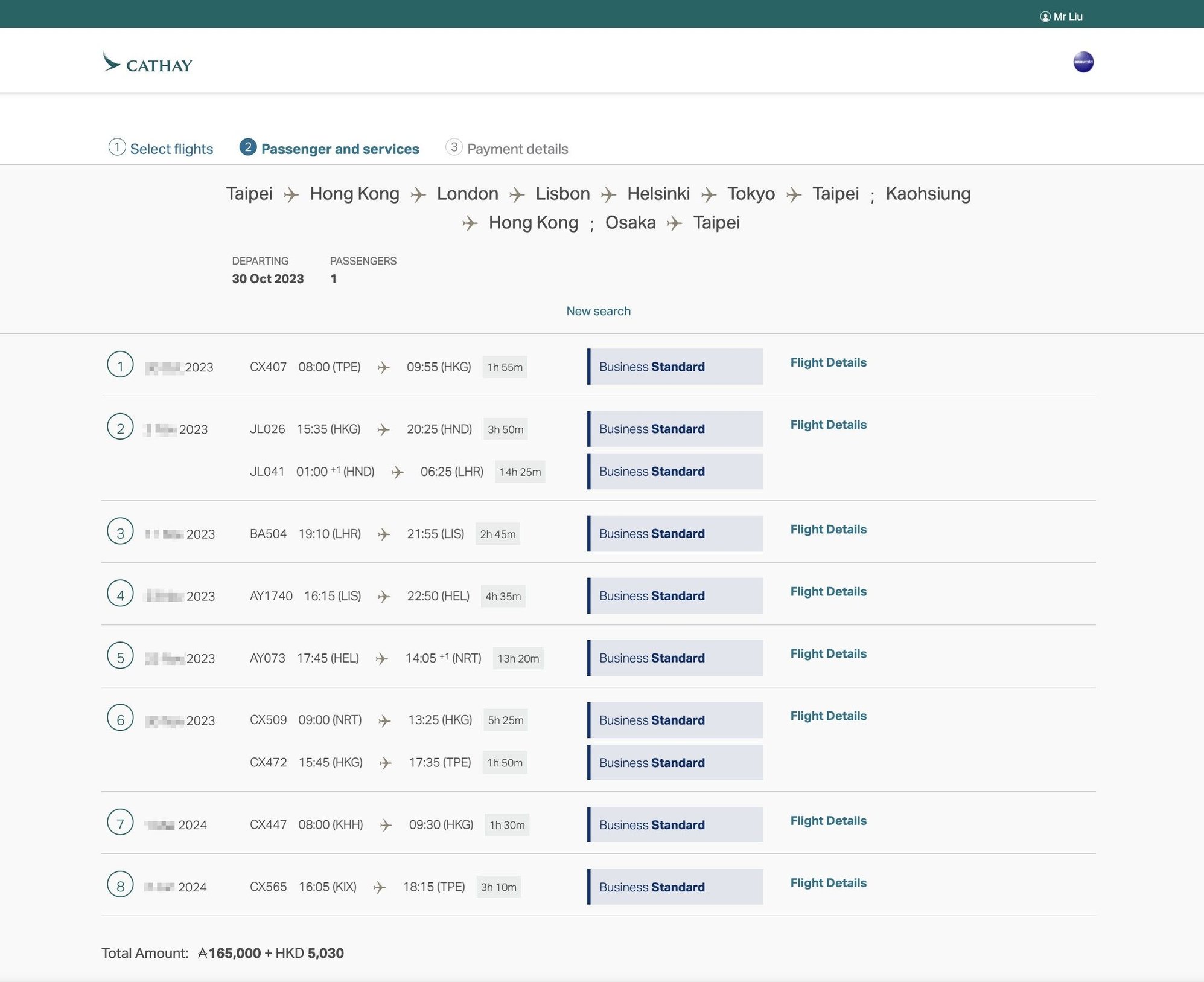 oneworld Multi-Carrier Awards - sharing ideas - Page 70 - FlyerTalk Forums