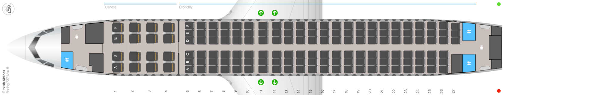 Seat maps of TK aircraft now available on AeroLOPA - FlyerTalk Forums