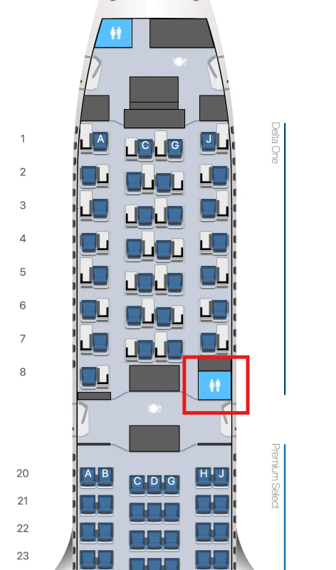Delta One a330-900neo Lavatories for Delta Premium Select? - FlyerTalk ...