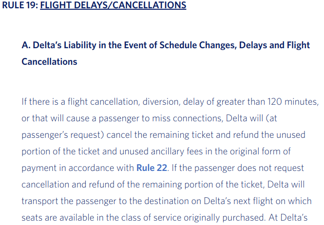 Four Hour Delay on Delta Flight caused my trip to be in vain- Refund ...