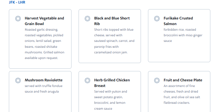 2025 AA International Meal / Meals - menu / photos / etc. (master ...