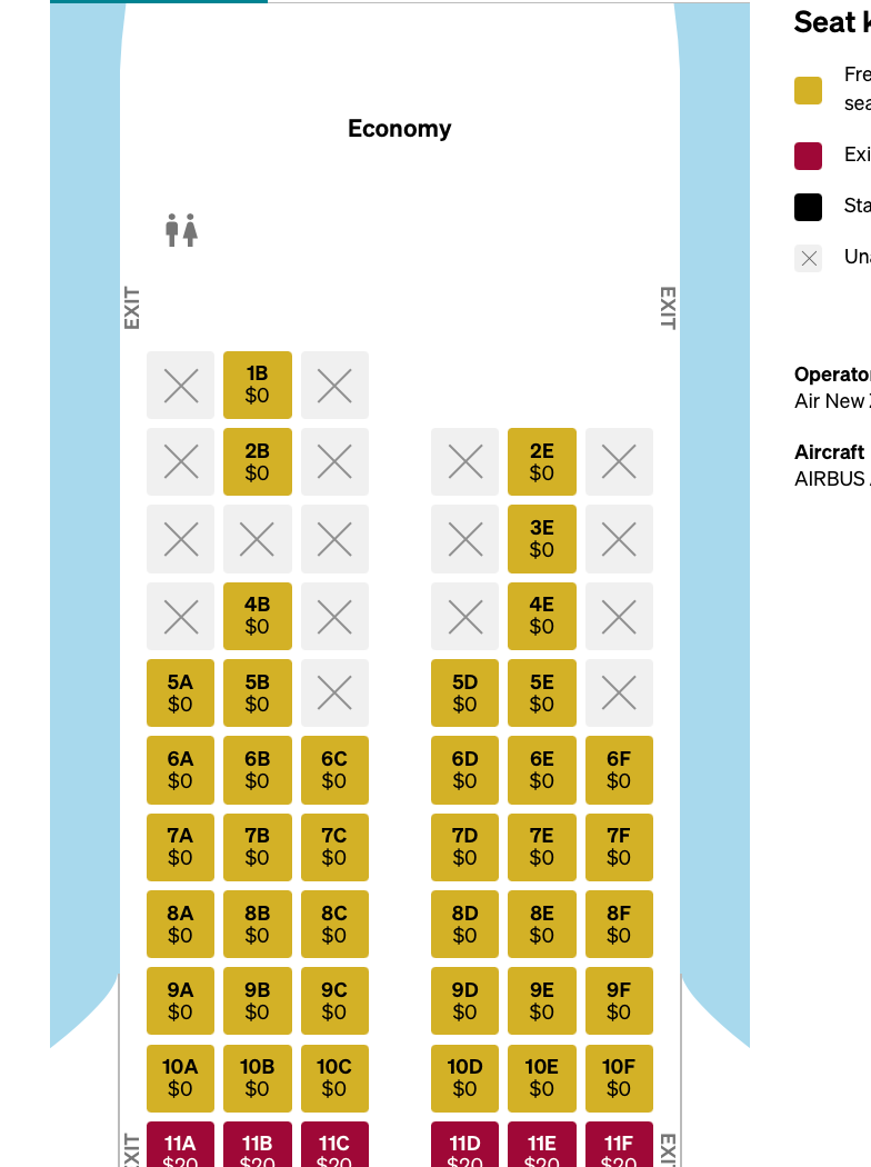 FlyerTalk Forums - "Gold" Preferred Seating on NZ Domestic