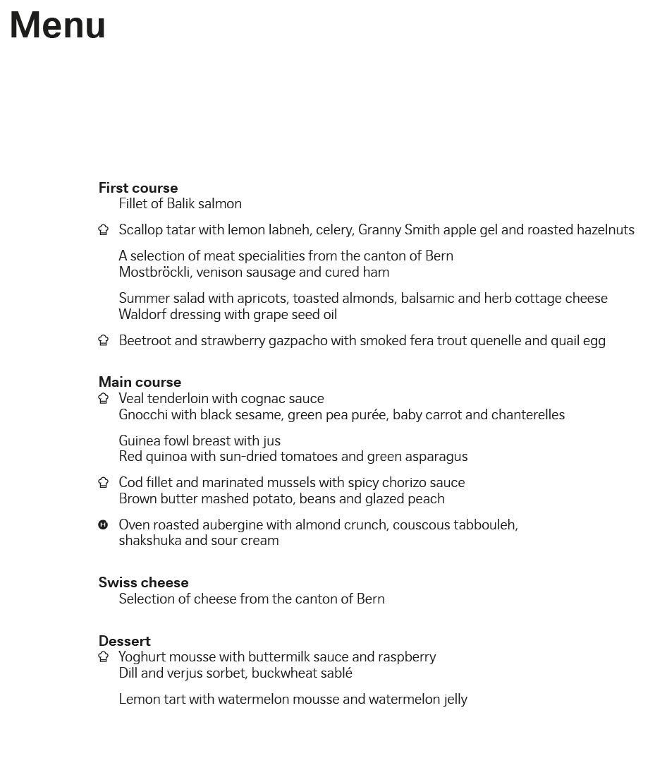 The SWISS Business & First Class Menu Thread - Page 106 - FlyerTalk Forums