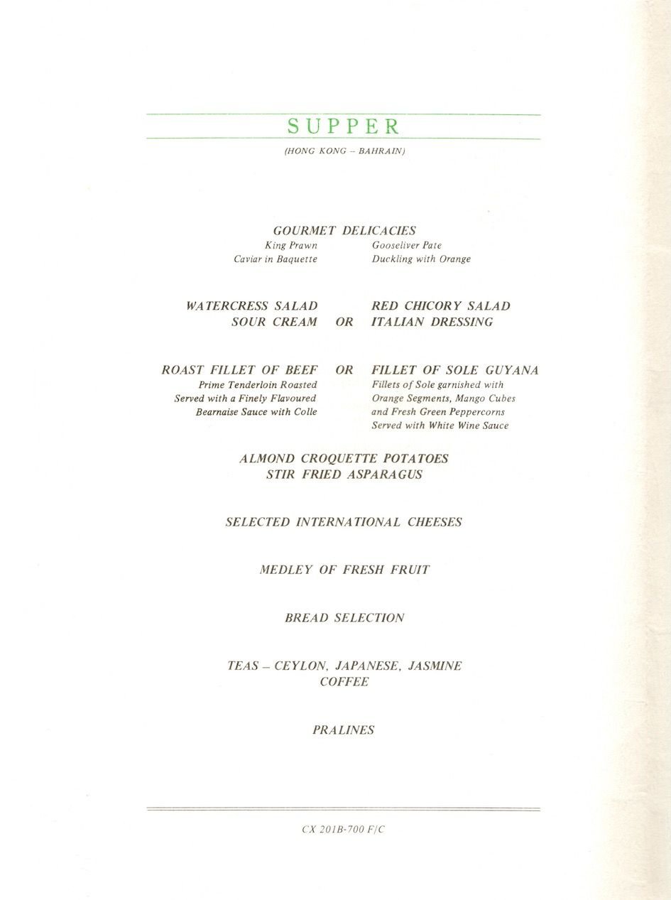First Class Menus and Experiences From Bygone Years - Page 44 ...