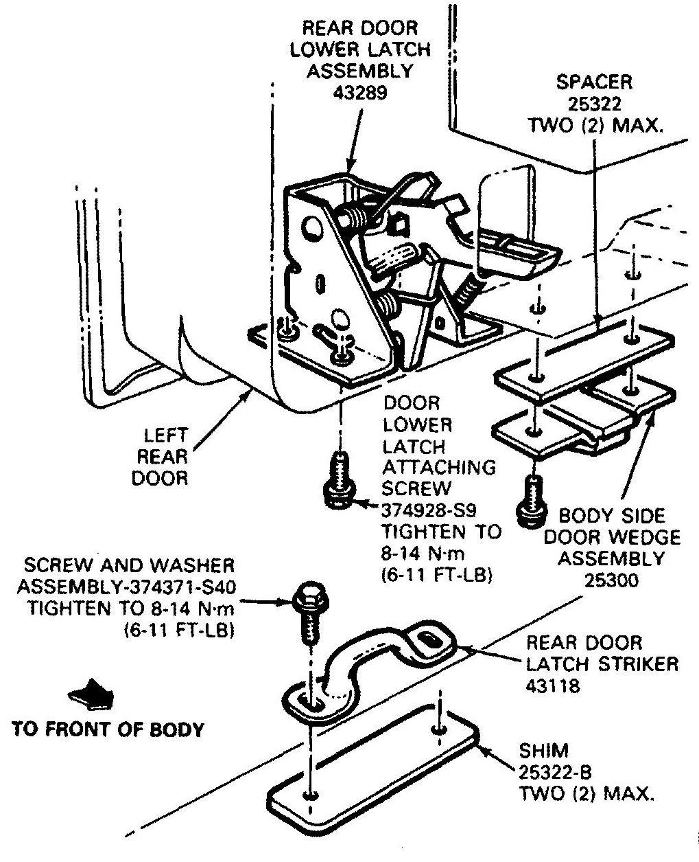 Help... 1987 E350 Club Wagon - Rear Driver Door Won't Open - Ford Truck ...