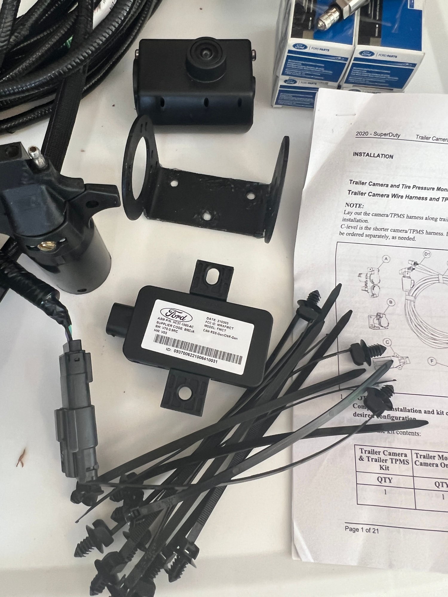 LC3Z-1A189-C. Ford Trailer Camera with the TPMS sensors for the Trailer ...