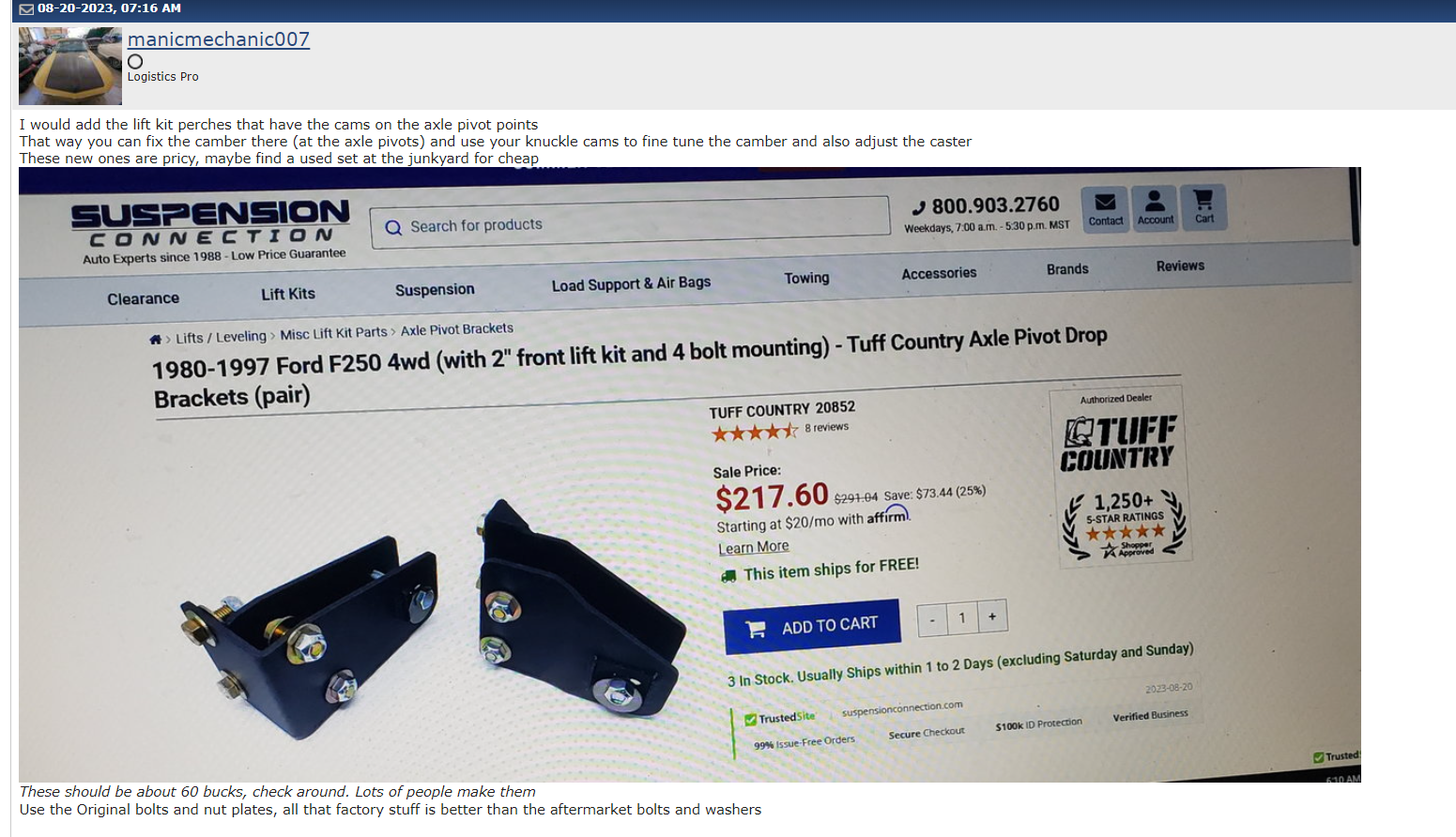 1996 Ford F250 XLT 2WD Front End Camber - Ford Truck Enthusiasts Forums