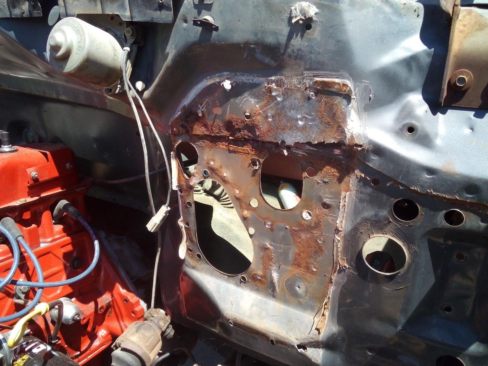 The No Seam Firewall Rust Repair, and Brake Plate Fix - Ford Truck ...