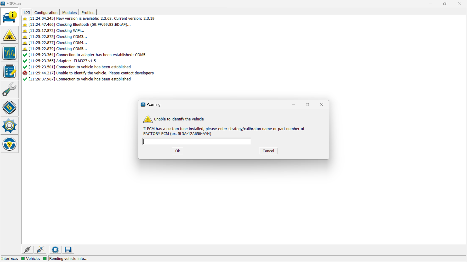 Forscan - 'Unable to Identify Vehicle' - Ford Truck Enthusiasts Forums