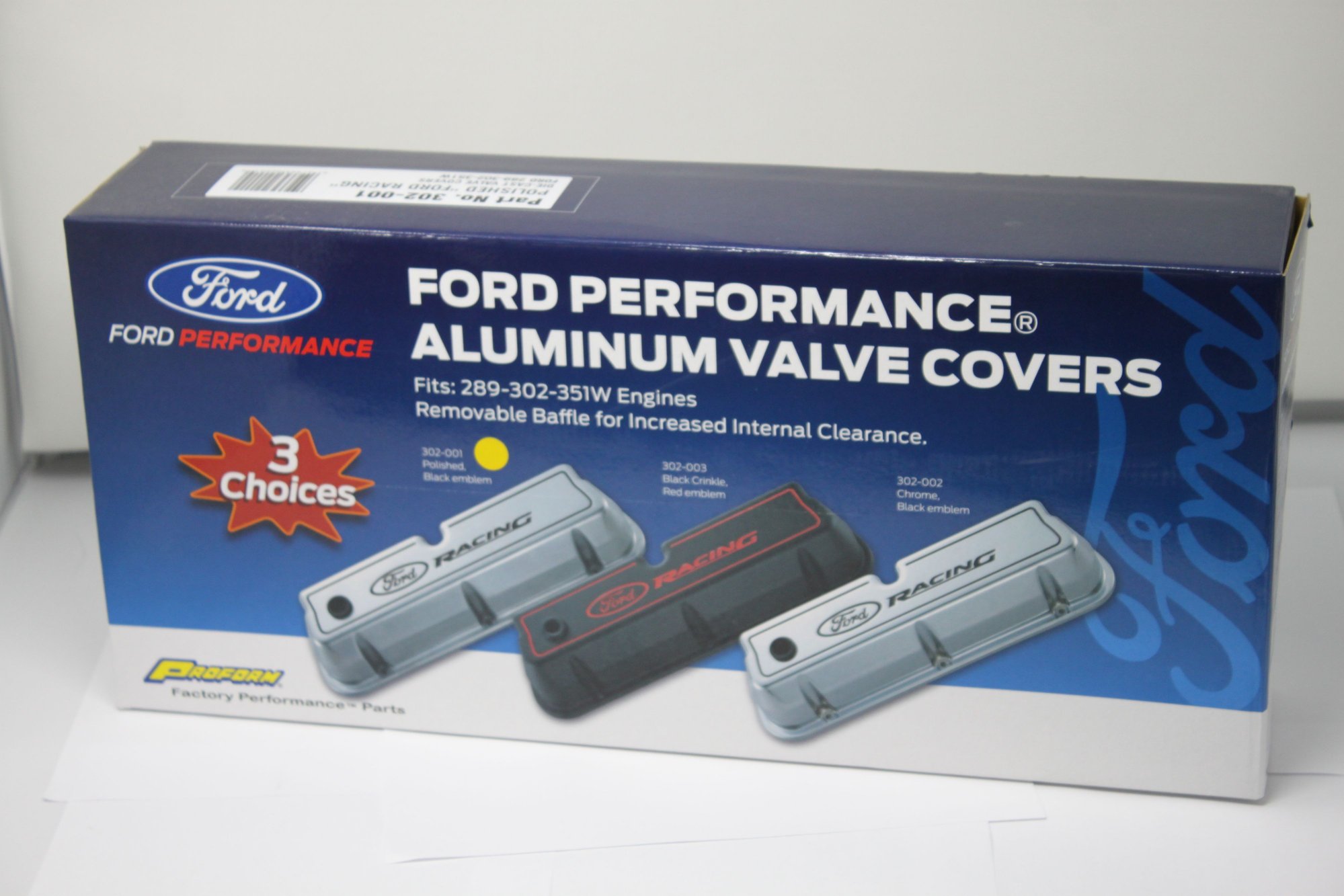 Proform Ford Racing tall Aluminum Valve Covers, 302/351W, Brand New ...