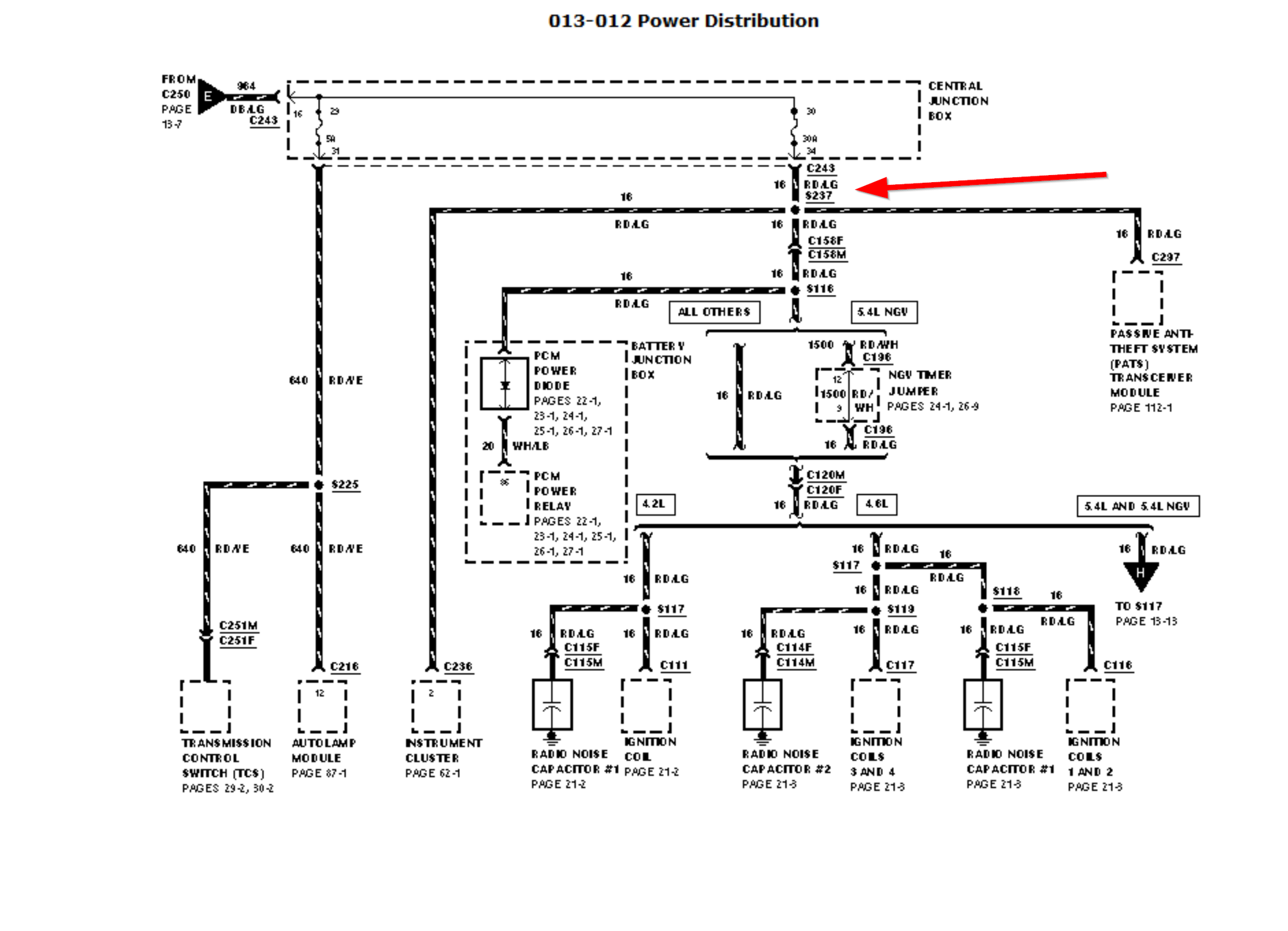 No power to pcm diode or the top fuses - Ford Truck Enthusiasts Forums