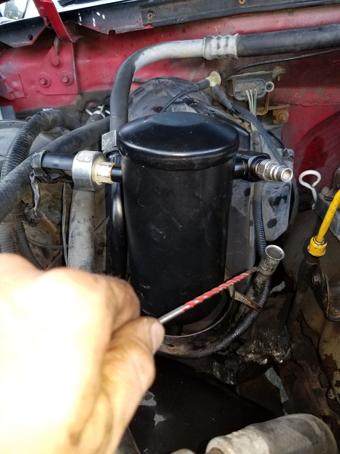 93 Ford F250 orifice tube filter location? Is it Missing?? - Ford Truck ...
