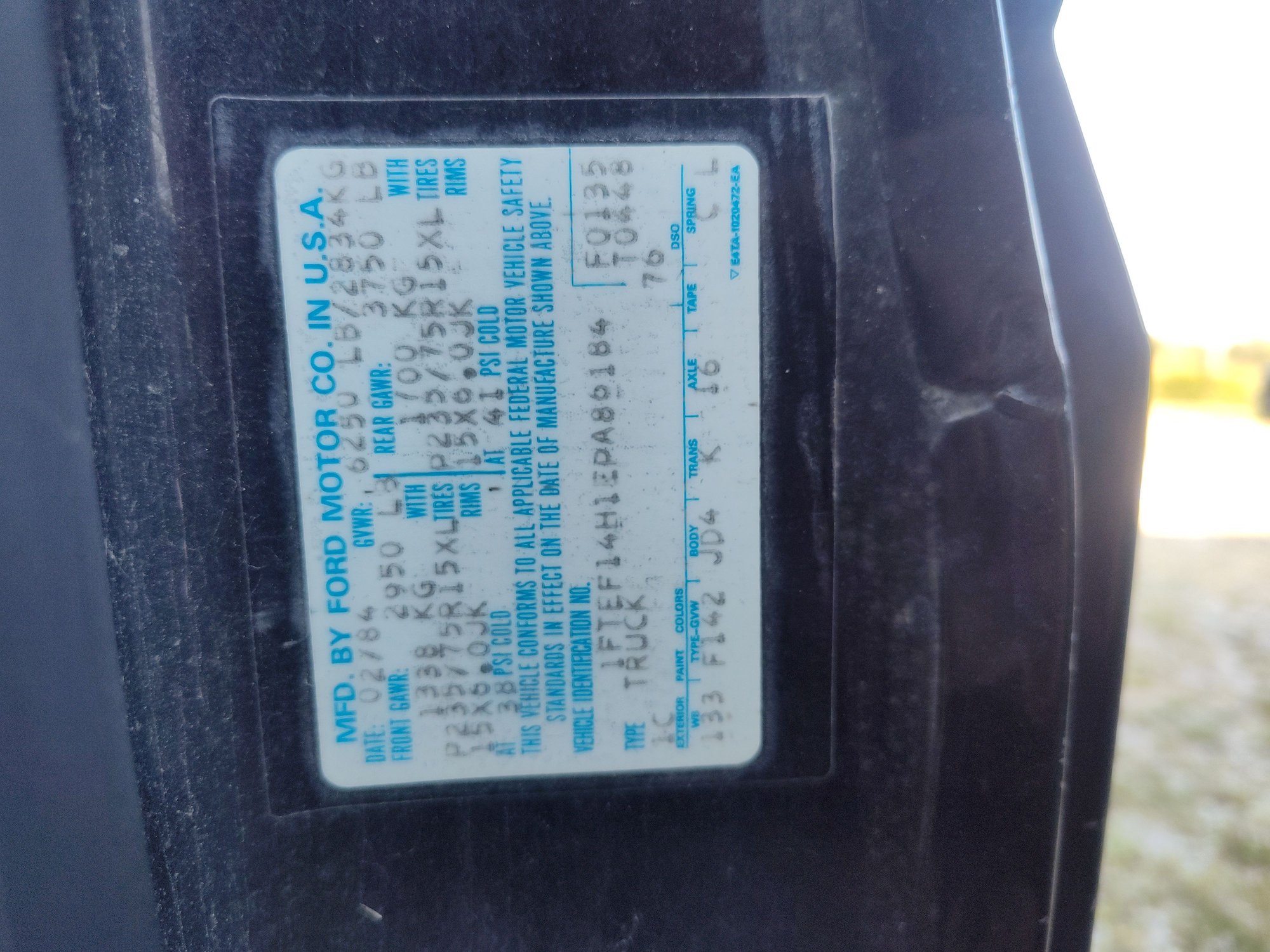 198 axle codes - Ford Truck Enthusiasts Forums