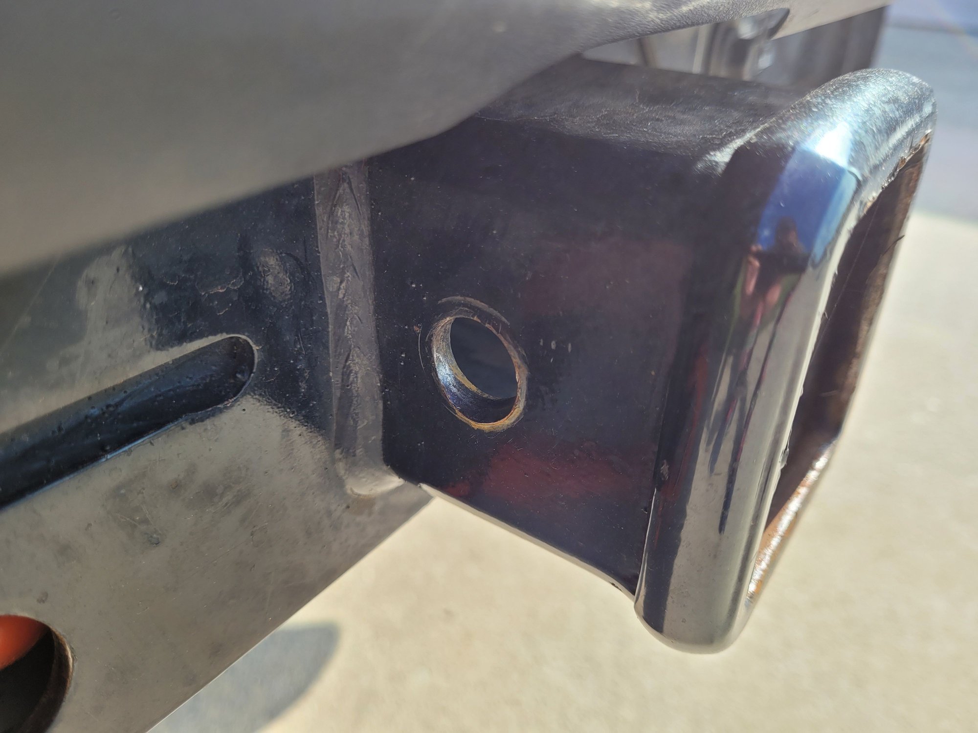 Hitch pin hole deformation - Ford Truck Enthusiasts Forums