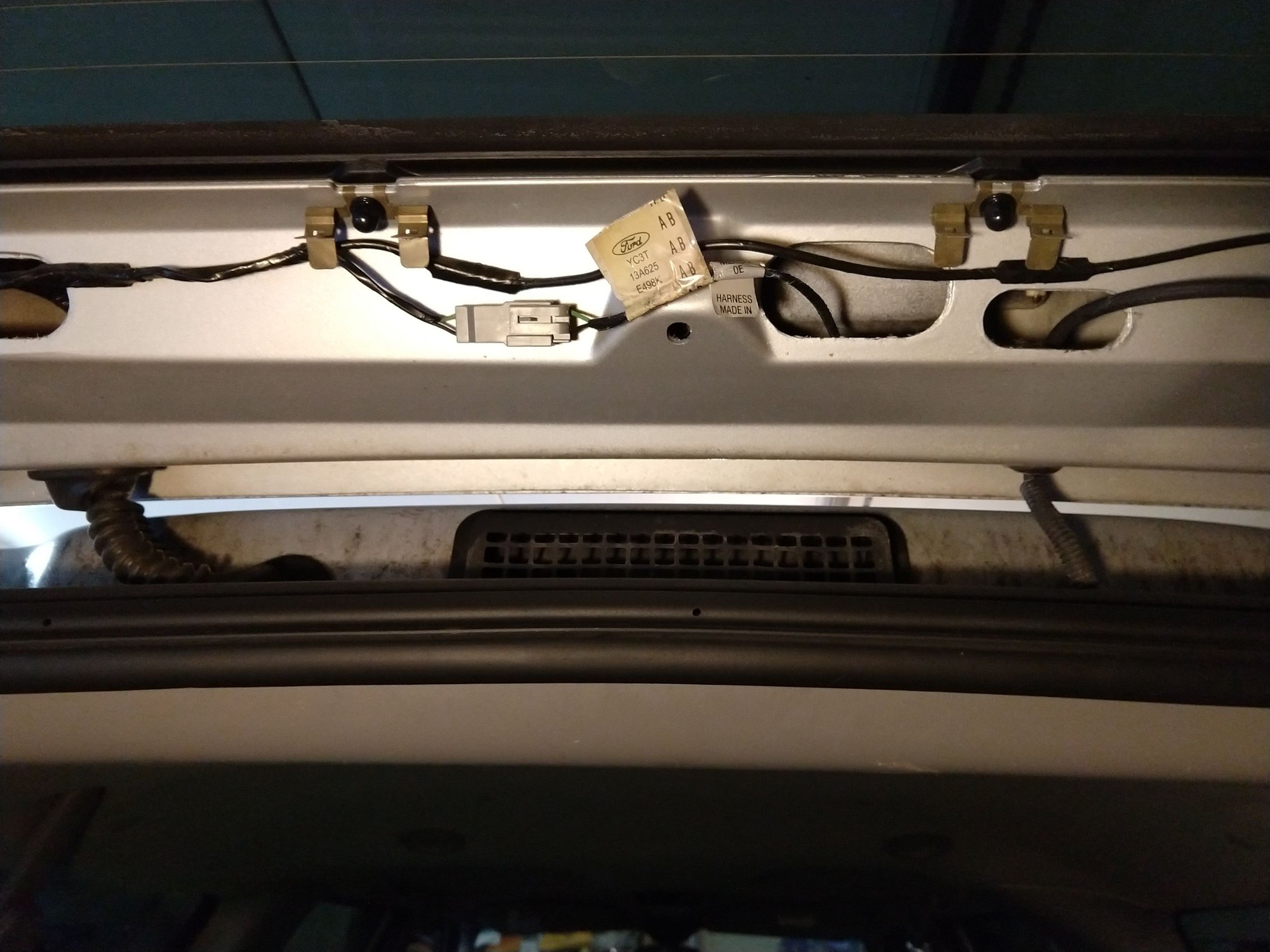 How to remove Excursion rear hatch trim and replace rear defroster tab ...