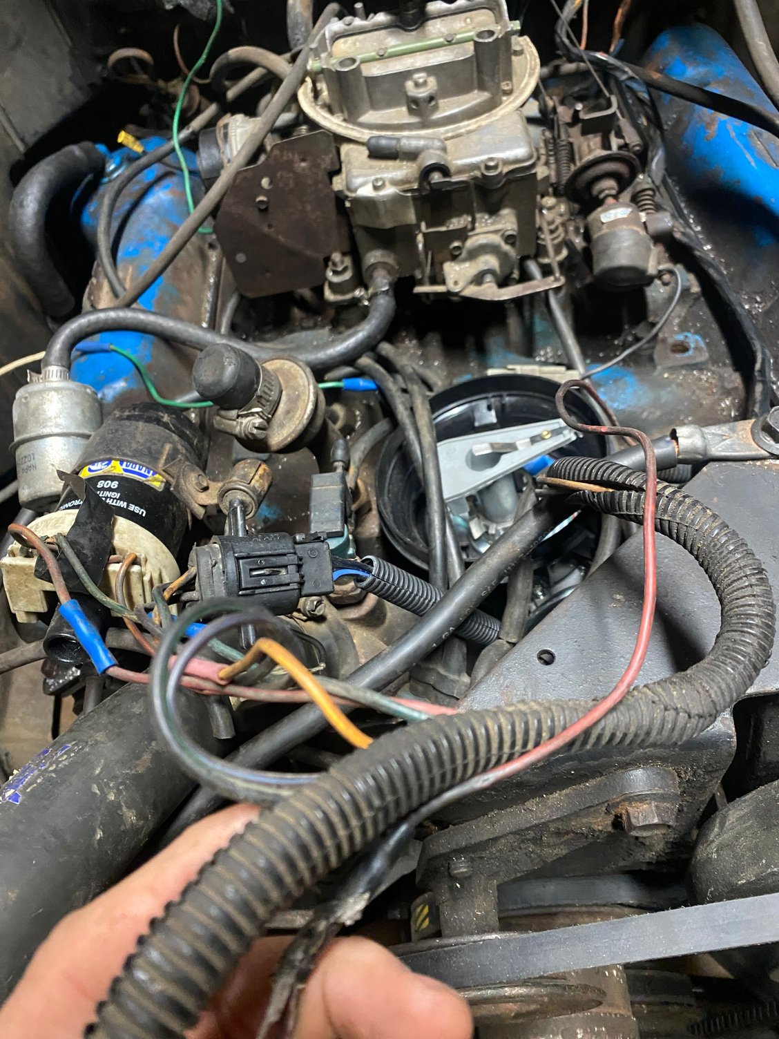 Electrical connections on/in the engine and engine bay. - Ford Truck ...