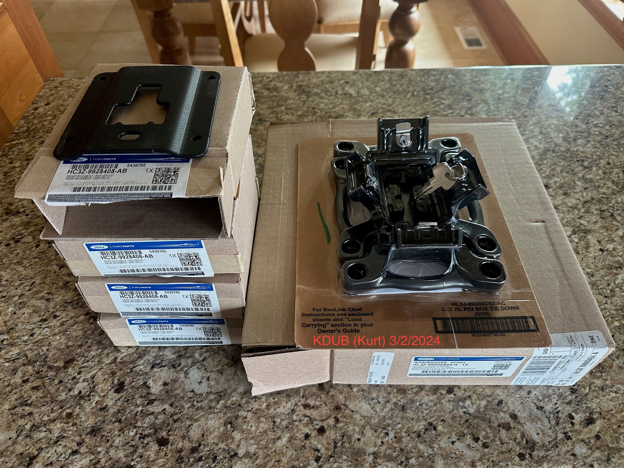 New OEM Box link Mounting Plates & Tie Down Cleats w/ free ship $80 ...