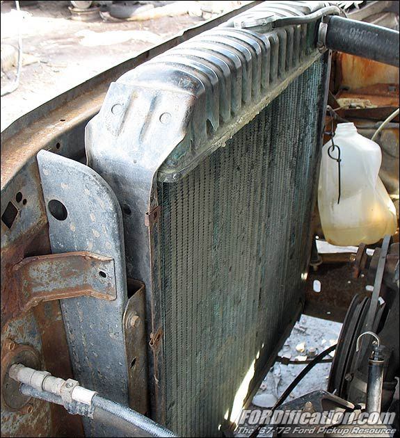 '71 F100 'Ultra-duty' radiator fitment? - Ford Truck Enthusiasts Forums