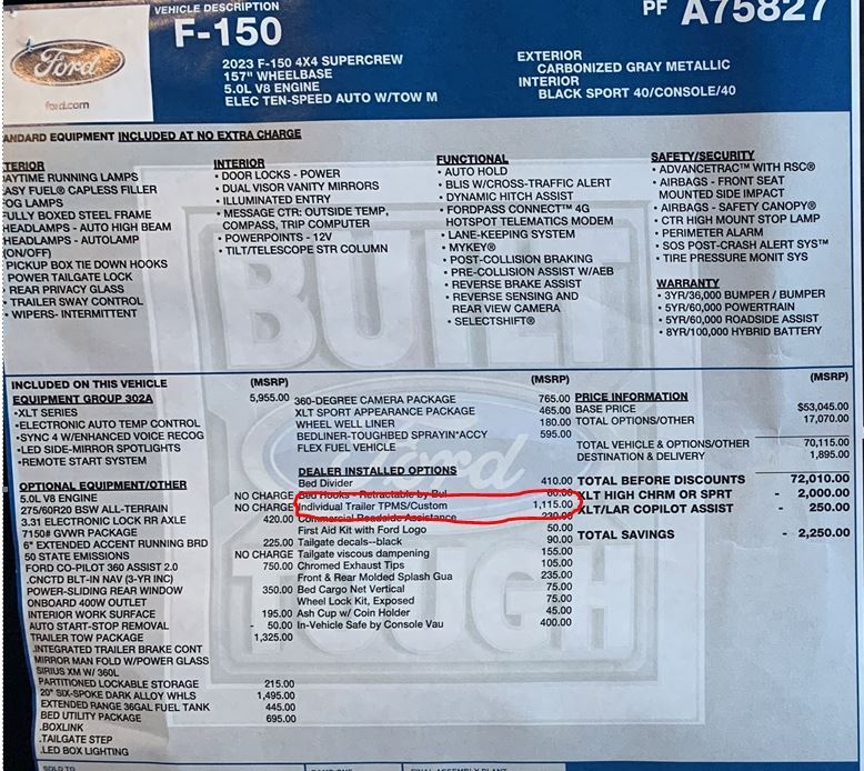 Ford OEM Trailer TPMS kit - Ford Truck Enthusiasts Forums
