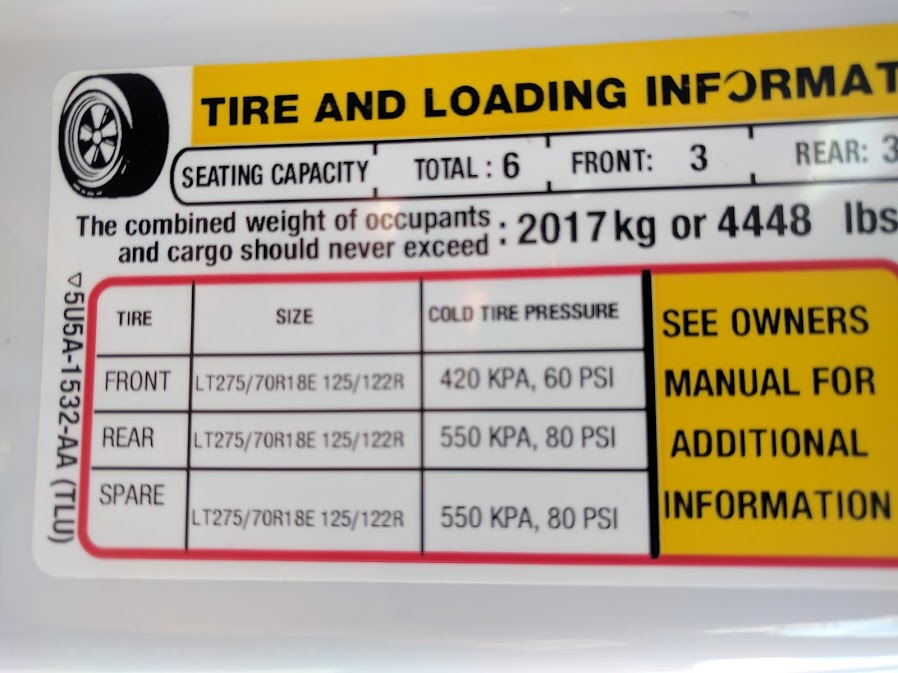 Payload sticker in Door - Page 7 - Ford Truck Enthusiasts Forums