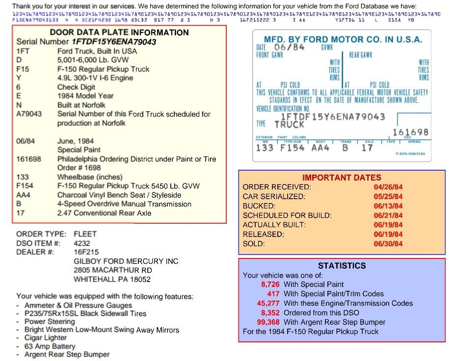 axle codes? - Page 3 - Ford Truck Enthusiasts Forums