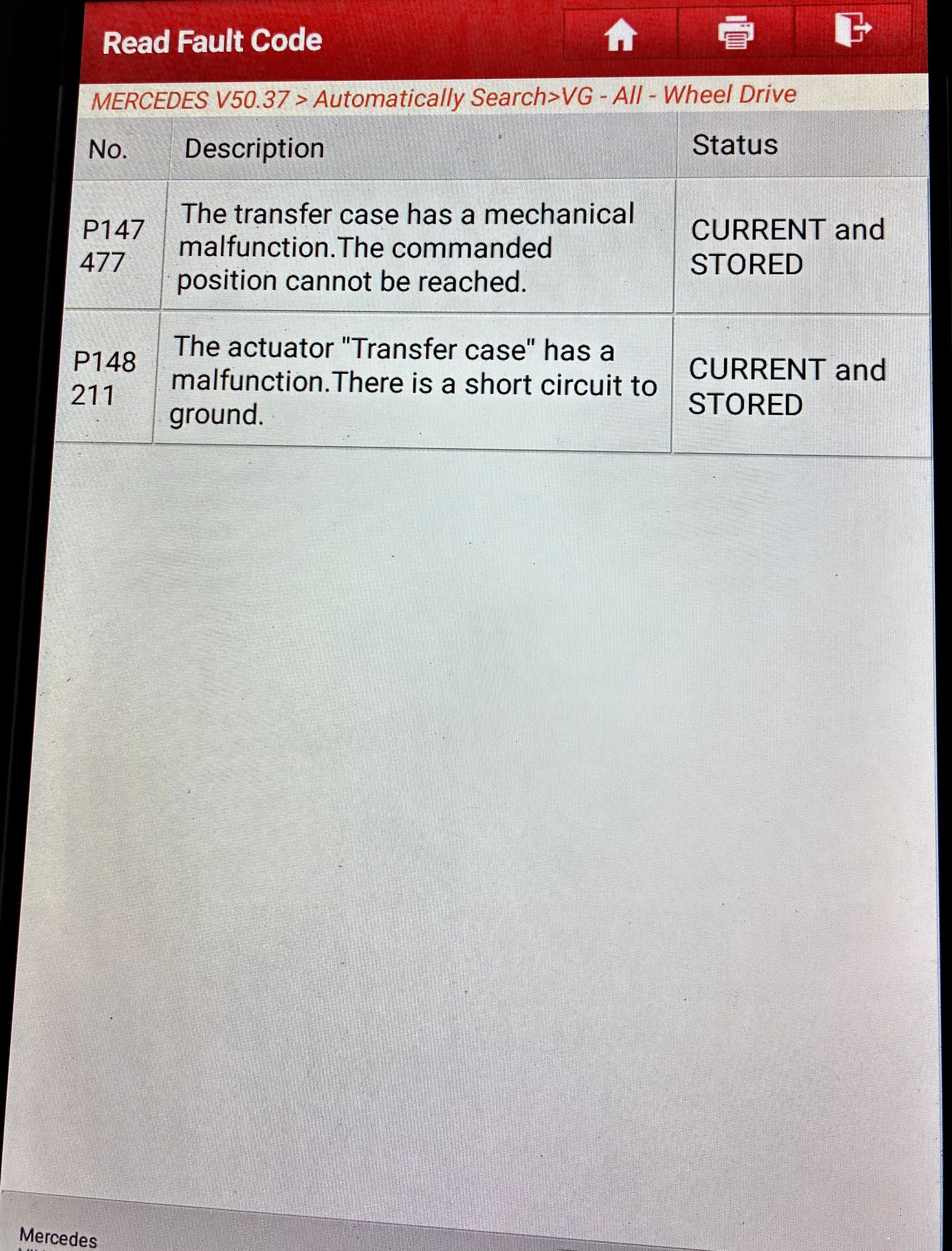 GLB 220d 4Matic : 4matic inoperative error - MBWorld.org Forums