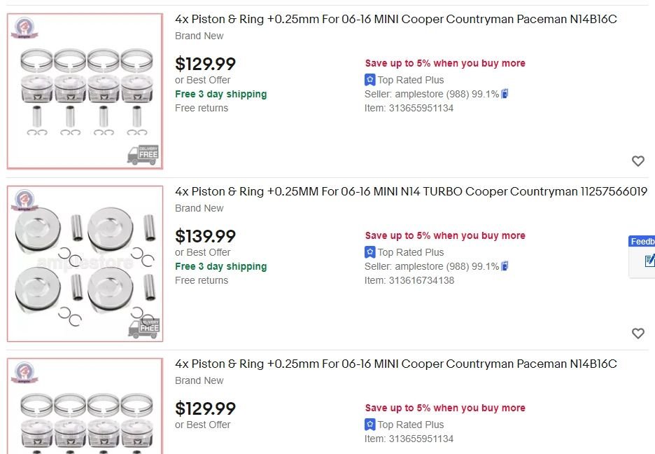 piston liner clearance