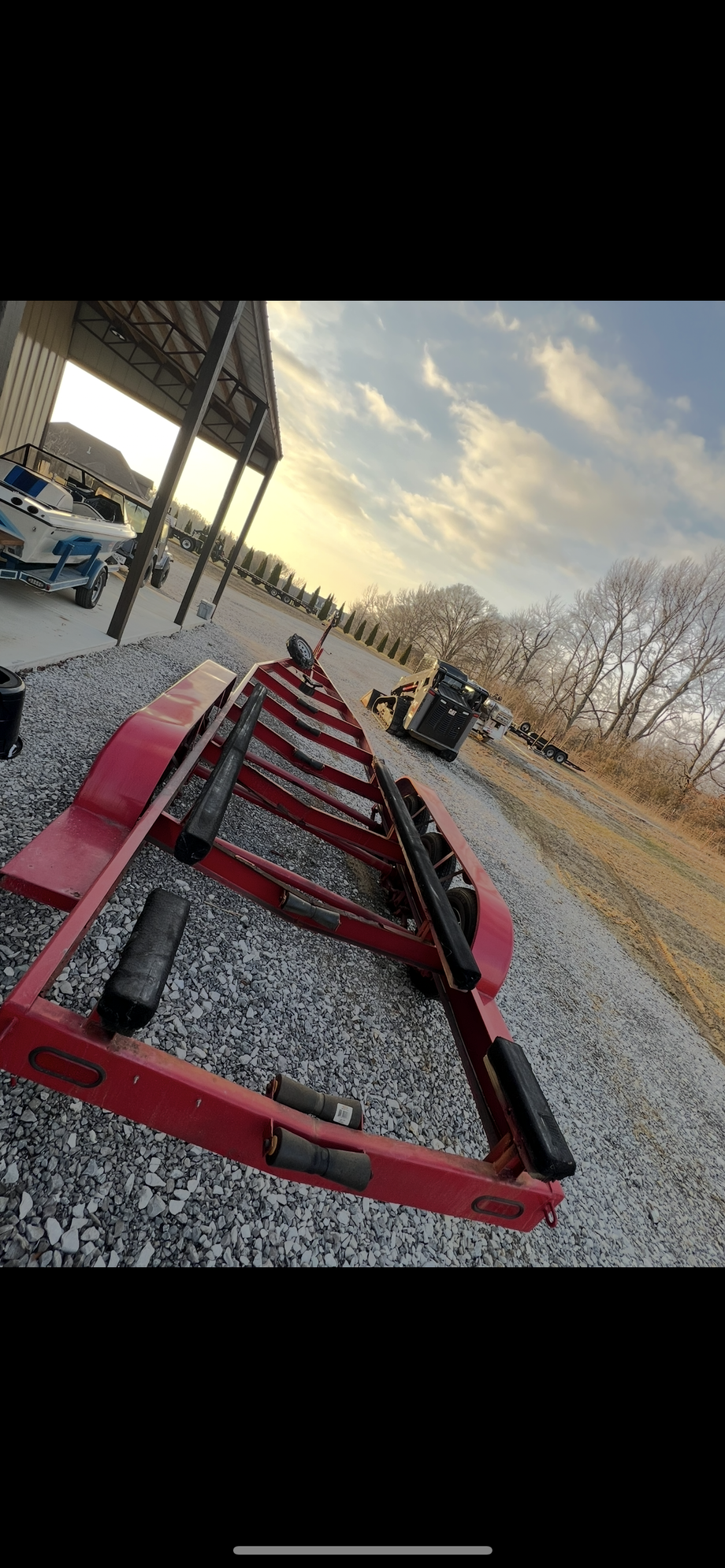 (2) 35-38ft steel trailer triple axel trailers - Offshoreonly.com