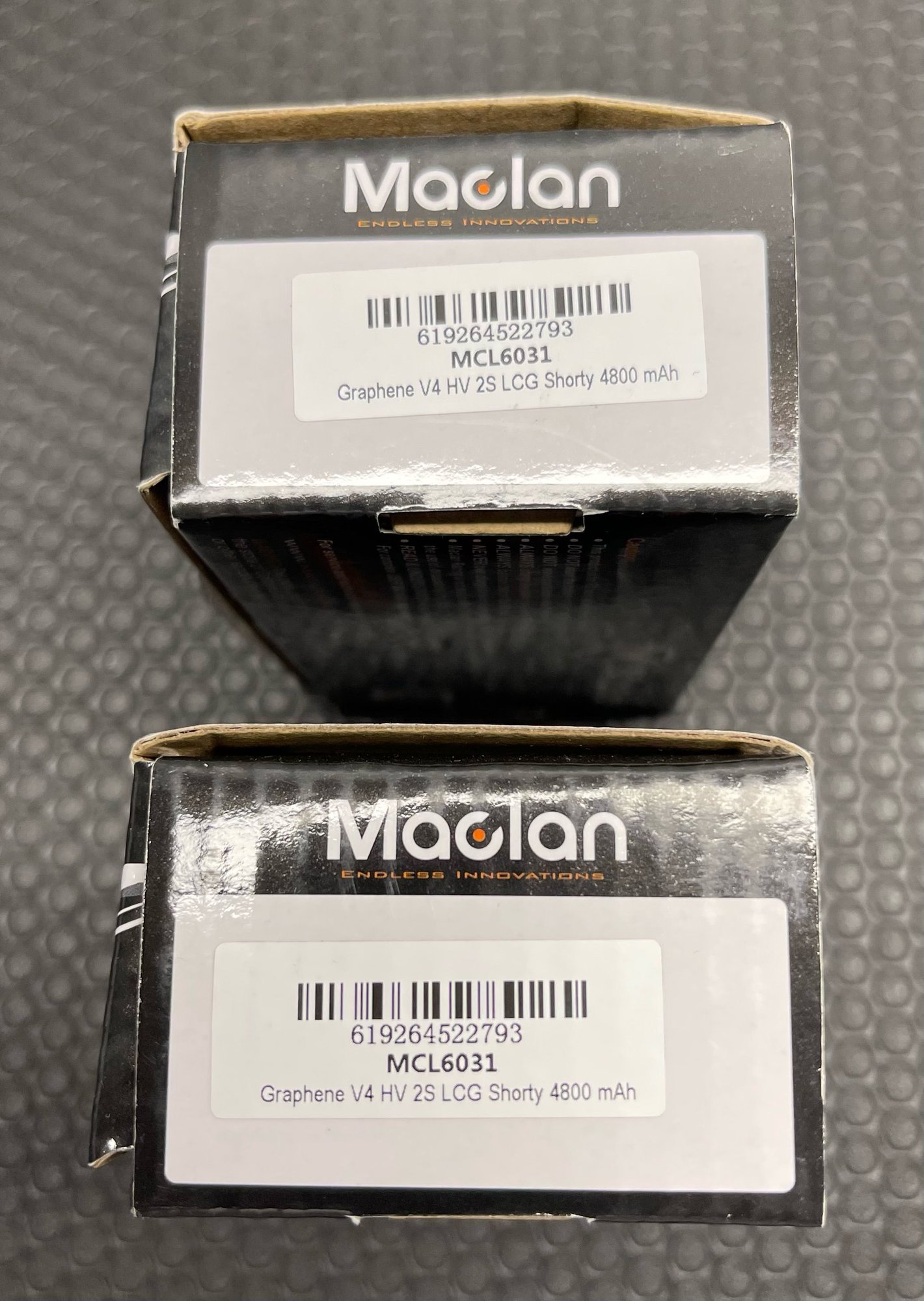 2 New Maclan HV Graphene V4 2S LCG Shorty 4800 Mah LiPo Battery w/5mm ...