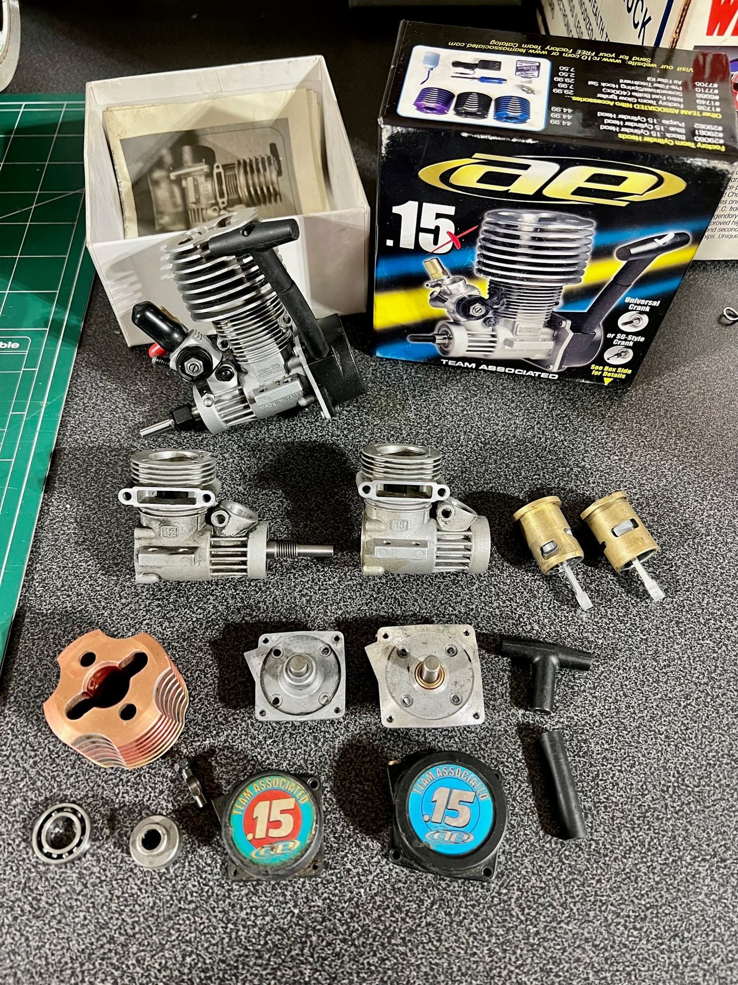 Associated Electrics .15 Engine plus .12 / .15 ,misc. parts - R/C Tech ...