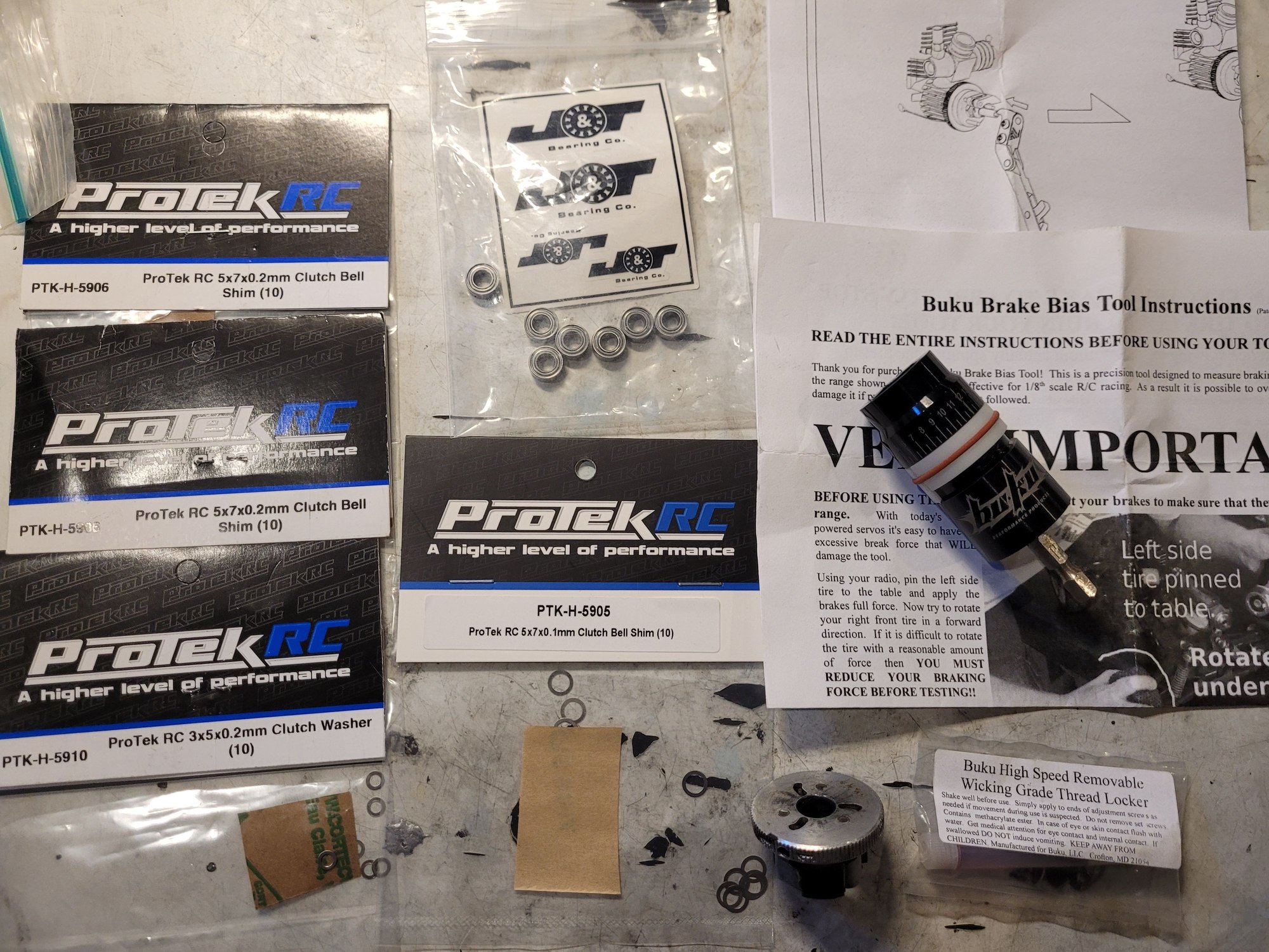 [FS] Nitro stuff, Buku Clutch, Buku Brake Bias Tool, JT Bearings - R/C Tech Forums