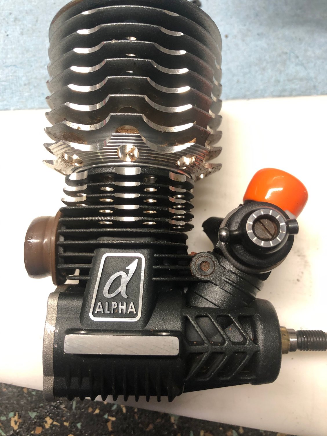 Alpha .21 plus pro spec 7 port off road with matching pipe - R/C Tech ...