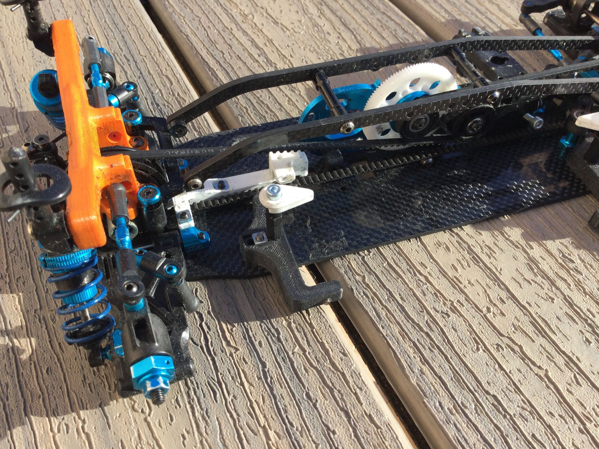 Tamiya TA07 roller w/ carbon chassis, TRF suspension upgrade, DCJs and ...