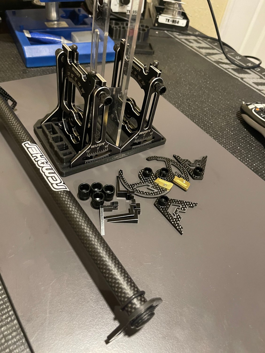 1/10 hudy set up station on-road with Rc maker tweek stick and brass ...