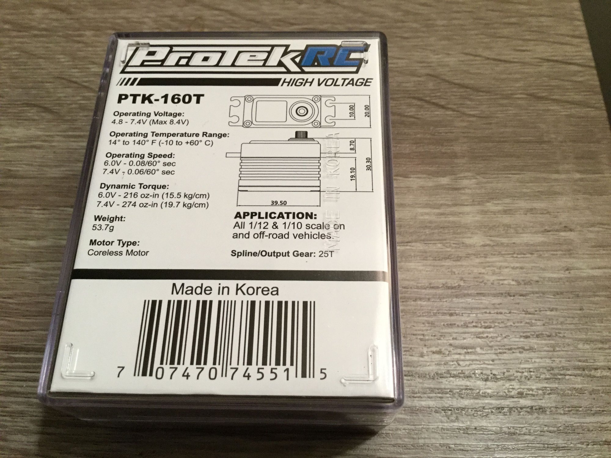 ProTek 160 T Servo NIB - R/C Tech Forums