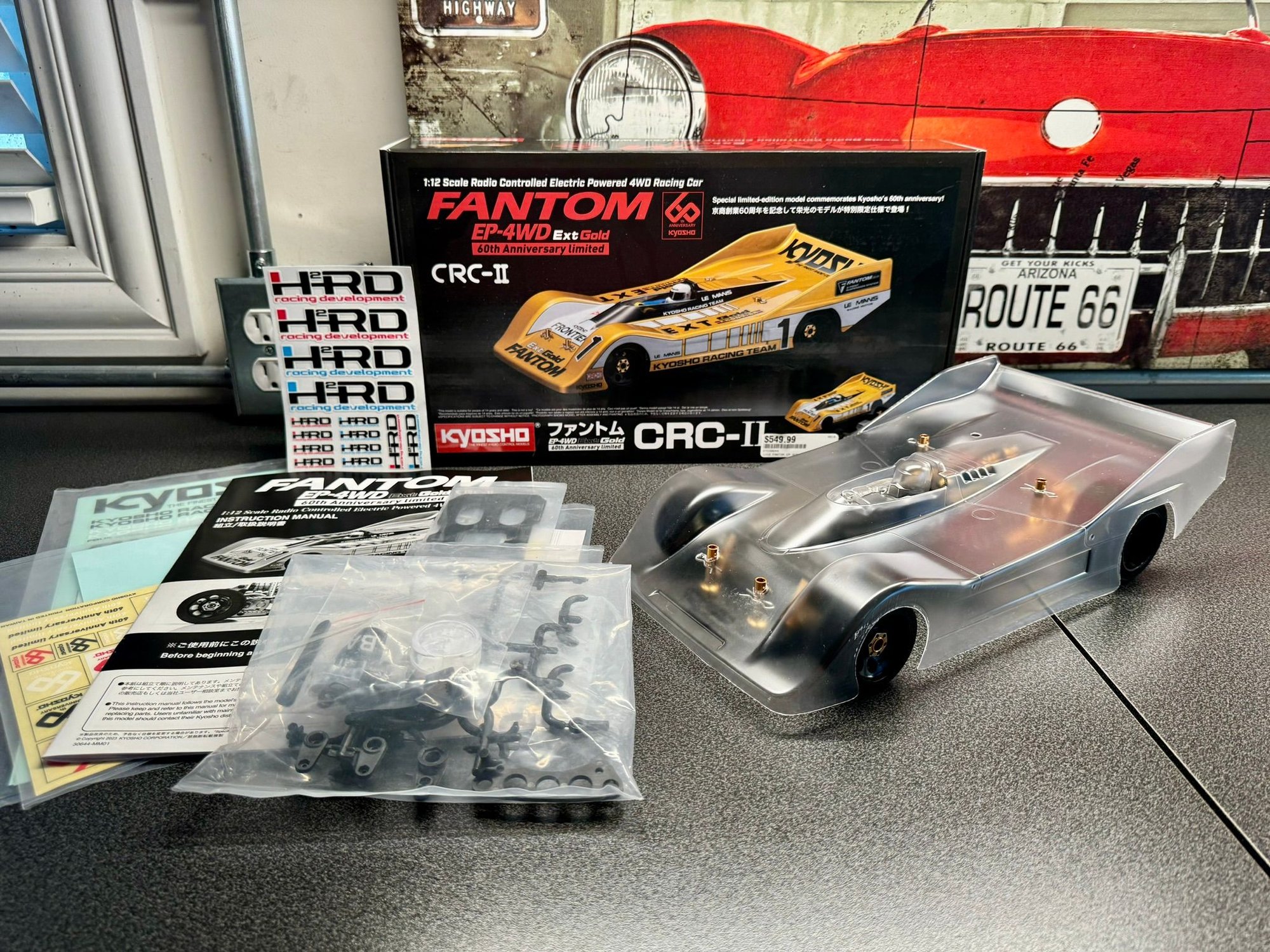 Kyosho Fantom EP-4WD 1/12 RC Ext Gold 60th Anniversary Limited CRC-II ...