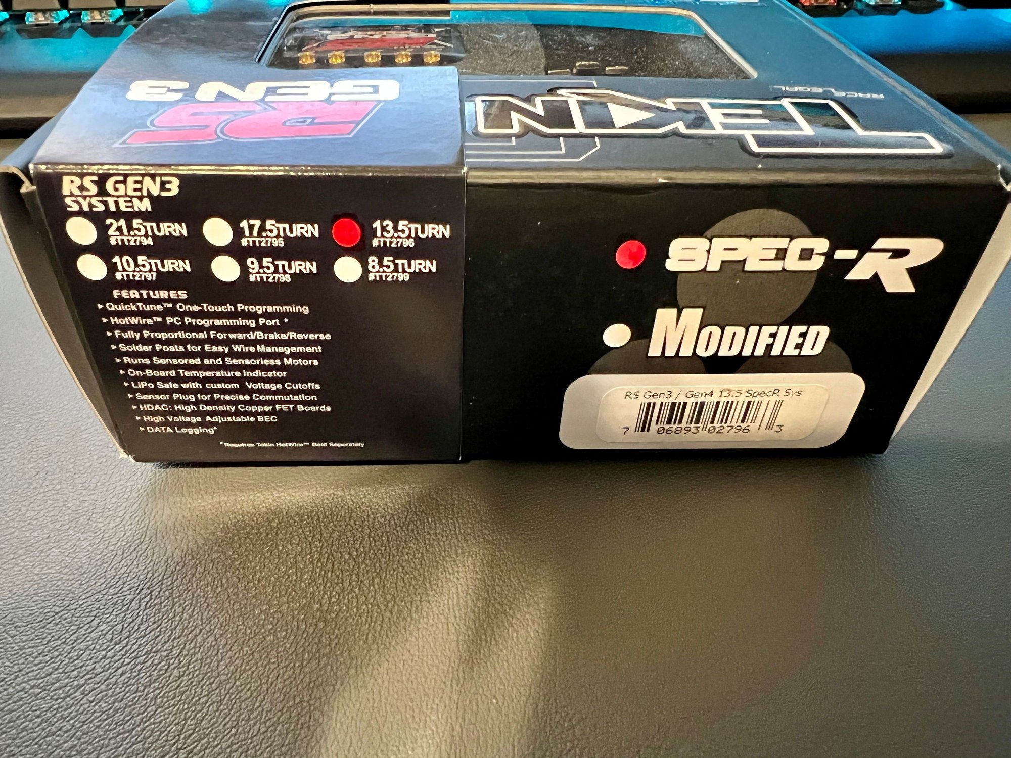 NEW IN BOX - Tekin RS Gen 3 ESC / Gen 4 13.5 Spec-R Motor Combo System - R/C Tech Forums